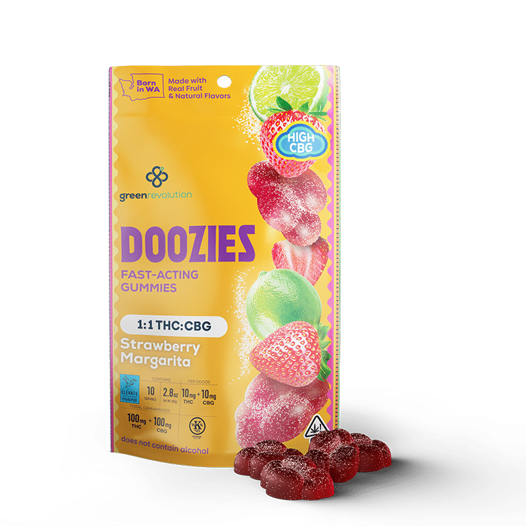 Strawberry Margarita Doozies - Edible Vegan Cannabis Gummies