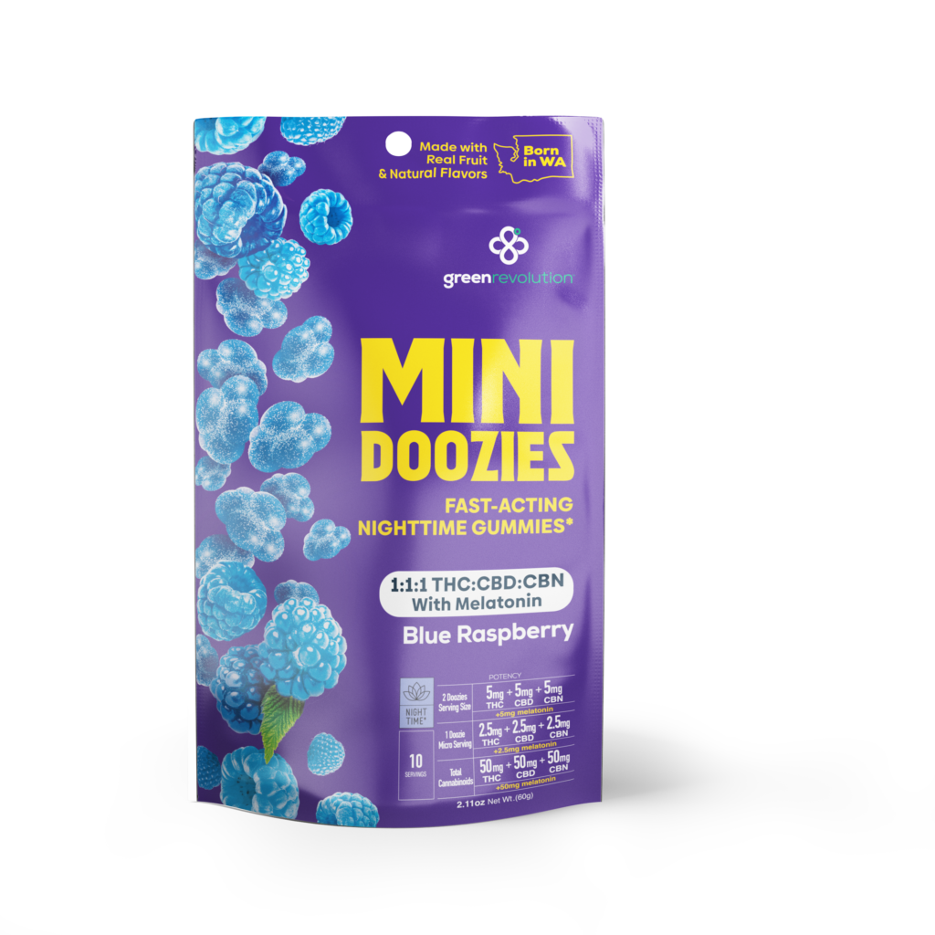 Mini Doozies | Nighttime THC Gummies | Green Revolution